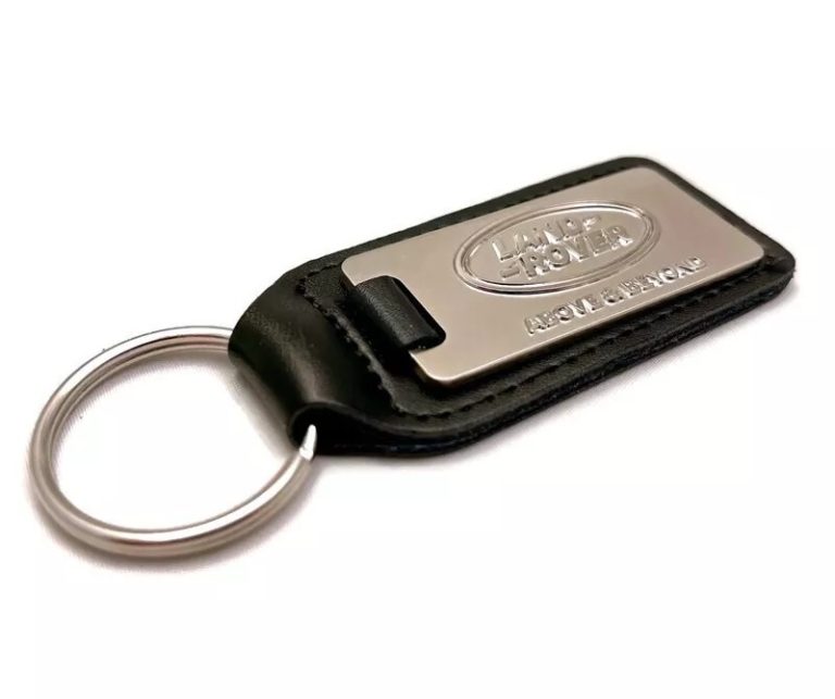 Land Rover ‘Above & Beyond’ Main Dealer Keyring – Leather & Metal (145 ...